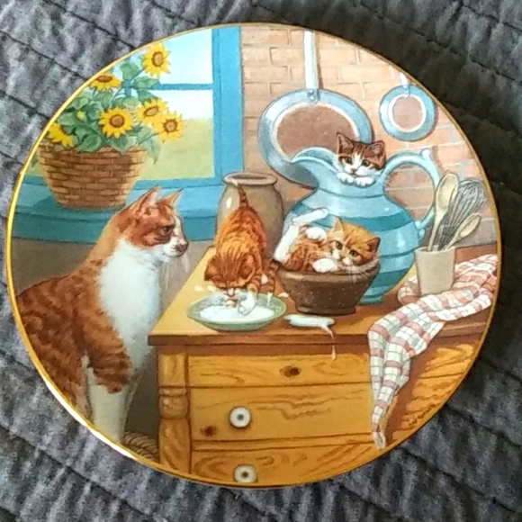Hamilton Collection | Art | Vintage Collector Cat Plate From The ...